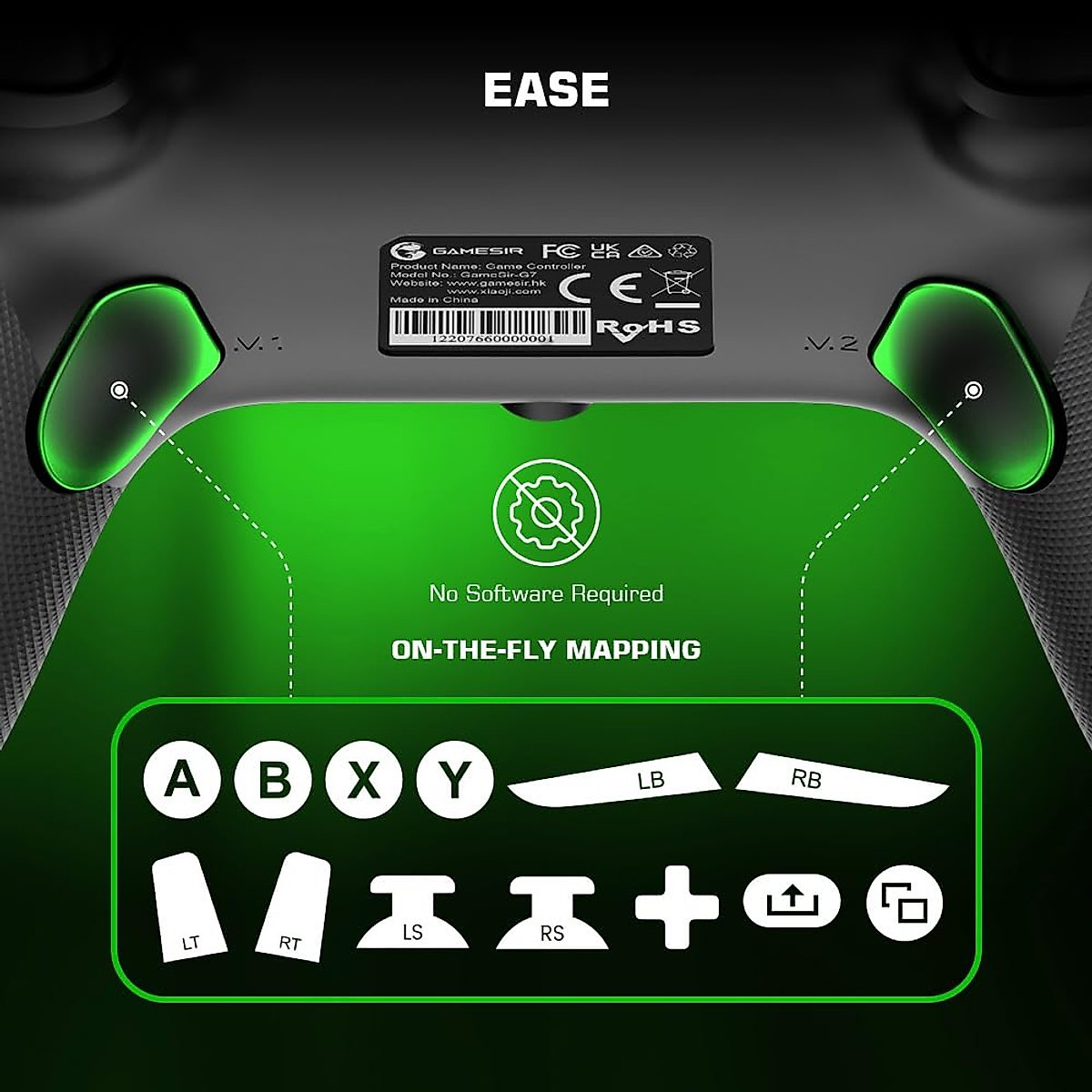 GameSir G7 Wired Game Controller for Xbox Series X|S, Xbox One, Windows 10/11, PC Controller Gamepad with Mappable Buttons, 3.5mm Audio Jack and 2 Swappable Faceplates