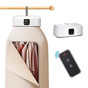 Portable Clothes Dryer，Mini Laundry Dryers with Remote Control, Small Compact Foldable Electric Drying Machine with Dry Bag for Travel,RV, Home,Apartment