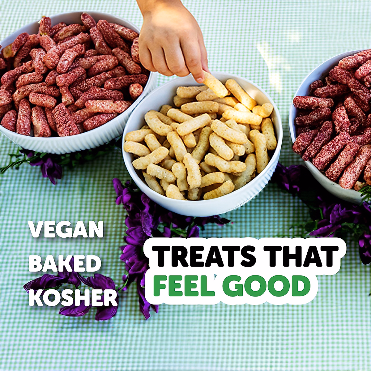 Vegan Rob's Cauliflower Puffs Clean & Sustainable with a Great Veggie Taste - Plant-Based & Gluten Free Healthy Snacks for Kids & Adults - 4 Count (3.5 Ounce)