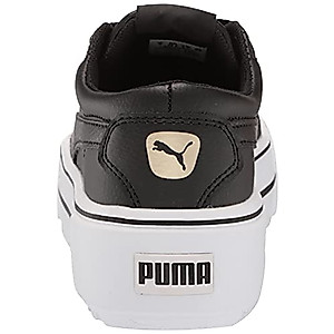 PUMA womens Kaia Platform Sneaker, Black, 9 US