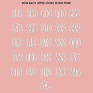 Case Charming Monogram Clear Phone Case for iPhone 15 Pro Max 14 13 mini 12 11 XS XR X 10S 10R 10 8 Plus 7 SE Custom Personalize Initials