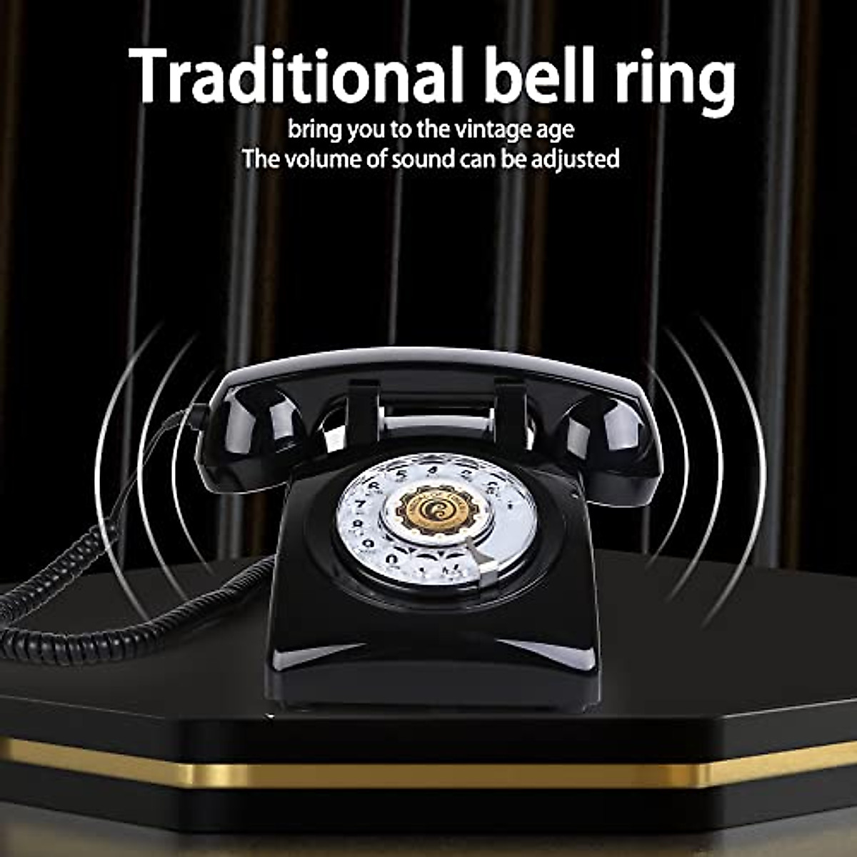 Rotary Dial Telephones Sangyn 1960'S Classic Old Style Retro Landline Desk Telephone