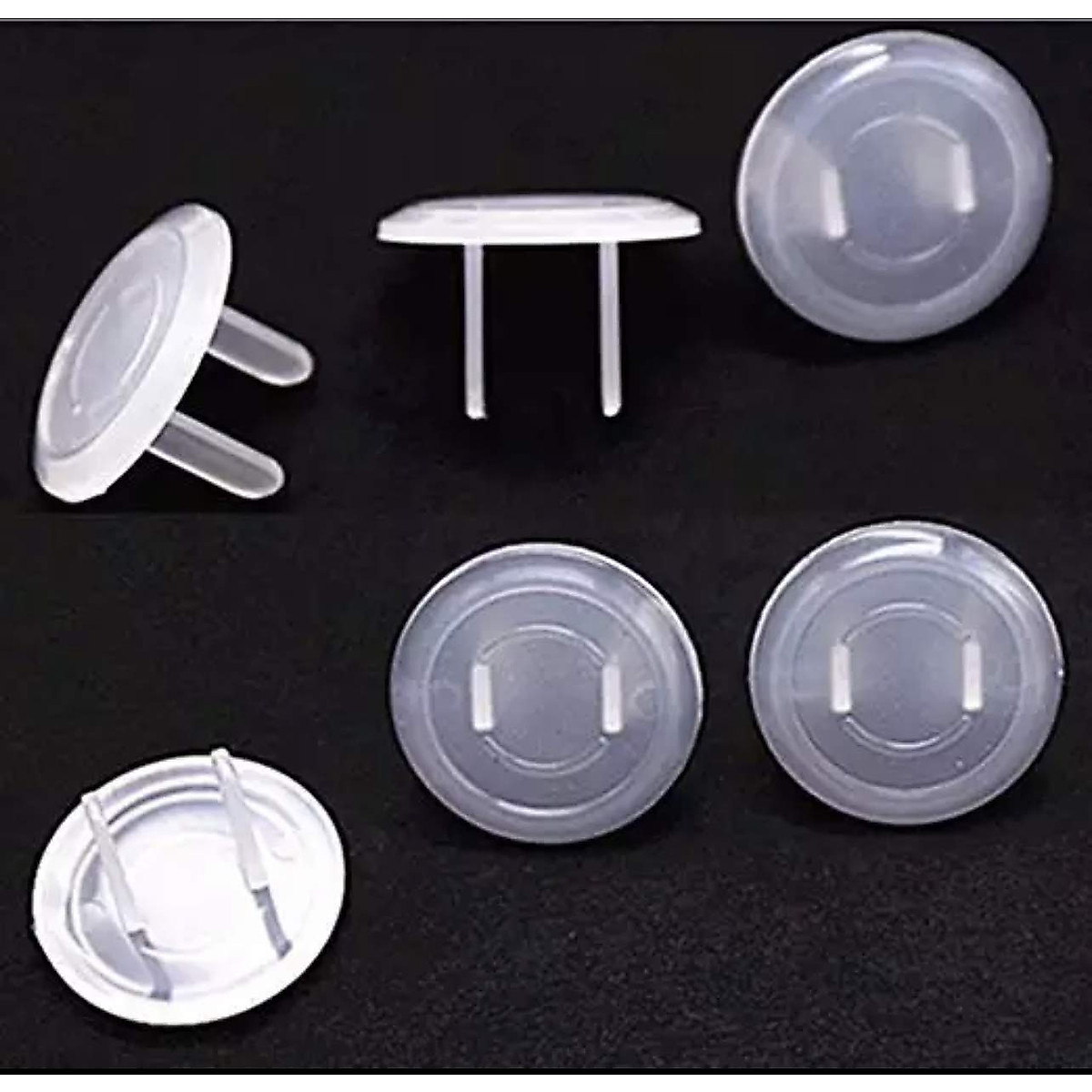 JOM Child Proof Clear Power Outlet Plug Covers (32 Pack) Value Pack Clear Child Proof Baby Safety Outlet Electrical Protector Safety Caps Durable & Steady