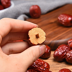 Premium Jujube Red Dates 1LB/453g,Selected Dried Fruit,Big & Delicious,100% Natural 红枣