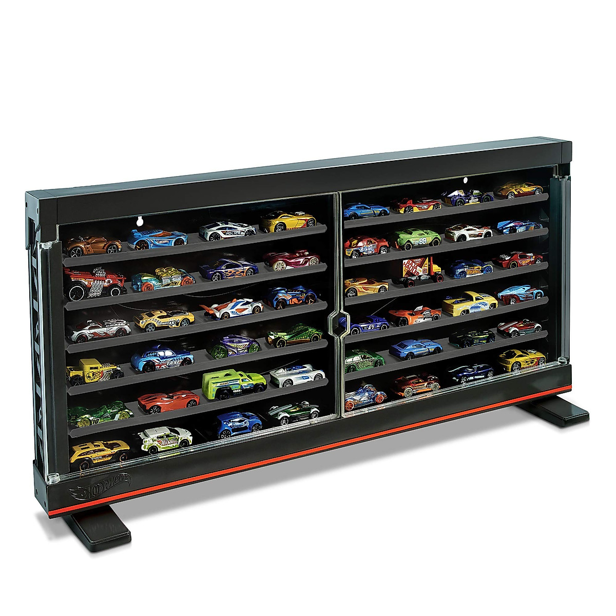 Hot Wheels Premium Collector Vehicle Case for Collectors of All Ages Stores up to 50 cards and includes 1 exclusive vehicle Great Gift Idea