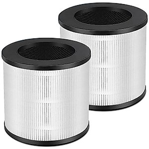 NXBHG Replacement Filter for MA Air Puri-Fier Models 14/14B/14W, 3-in-1 Filter Contains Pre-Filter and Activated Carbon Filter, 2 Pack