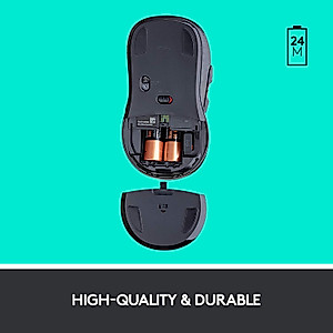 Logitech M510 Wireless Mouse, Blue (Renewed)