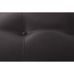 Signature Design by Ashley Haddigan Traditional Upholstered Dining Room Bench, Dark Brown