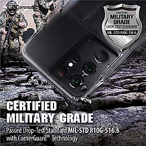 VENA vCommute Wallet Case Compatible with Samsung Galaxy S21 Ultra (6.8"-inch), (Military Grade Drop Protection) Flip Leather Cover Card Slot Holder with Kickstand - Space Gray