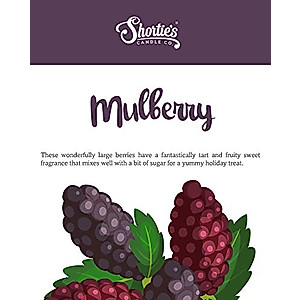 Mulberry Natural 3 Wick Candle, Essential Fragrance Oils, 100% Soy, Phthalate & Paraben Free, Clean Burning, 14.5 Oz.