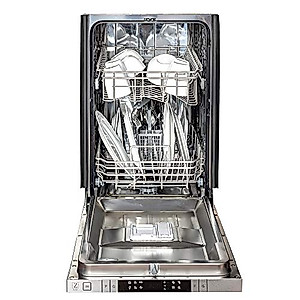 ZLINE 18 in. Top Control Dishwasher in Custom Panel Ready with Stainless Steel Tub
