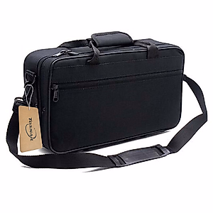 Tosnail 600D Water-resistant Foam Cotton Padded Clarinet Case, Clarinet Gig Bag