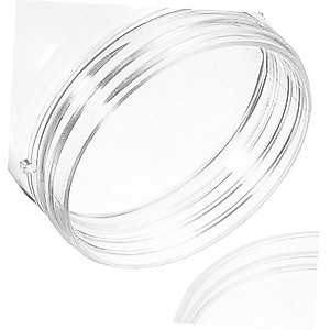 VINTORKY 3 Pcs Reusable Kitchen Storage Containers with Lids Airtight Jars for Cereal Nuts and Sugar Ideal Pantry Organizers for Dry Food Storage