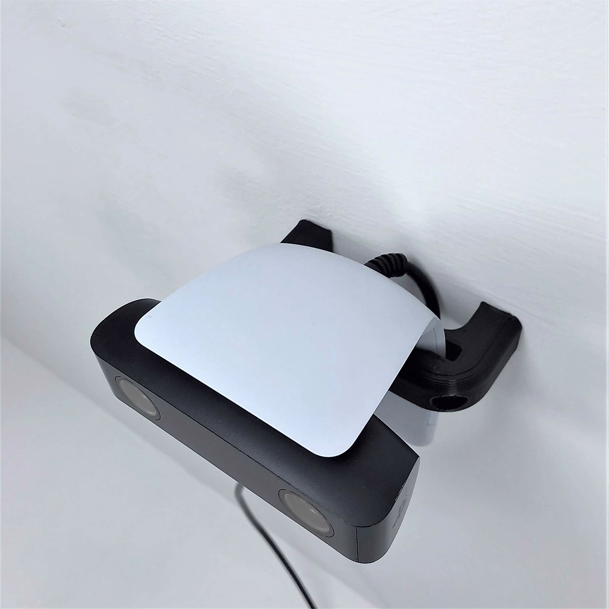 3D Cabin Wall Bracket HD Camera Wall Mount Holder Compatible with The PS5 PlayStation 5 White