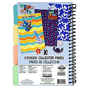 Fashion Angels Disney Stitch Sticker Book, Includes 1,000+ Stickers & Collector Pages, Disney Lilo and Stitch Stickers, Ideal for Accessorizing Kids Notebooks & More