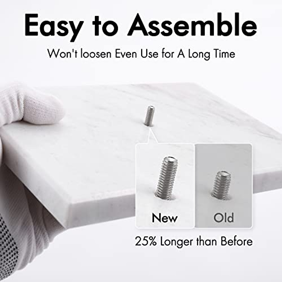 KES Hand Towel Stand with Marble Base, Hand Towel Holder for Bathroom, Hand Towel Rack for Vanity Countertop, SUS304 Stainless Steel, BTH210S20-2