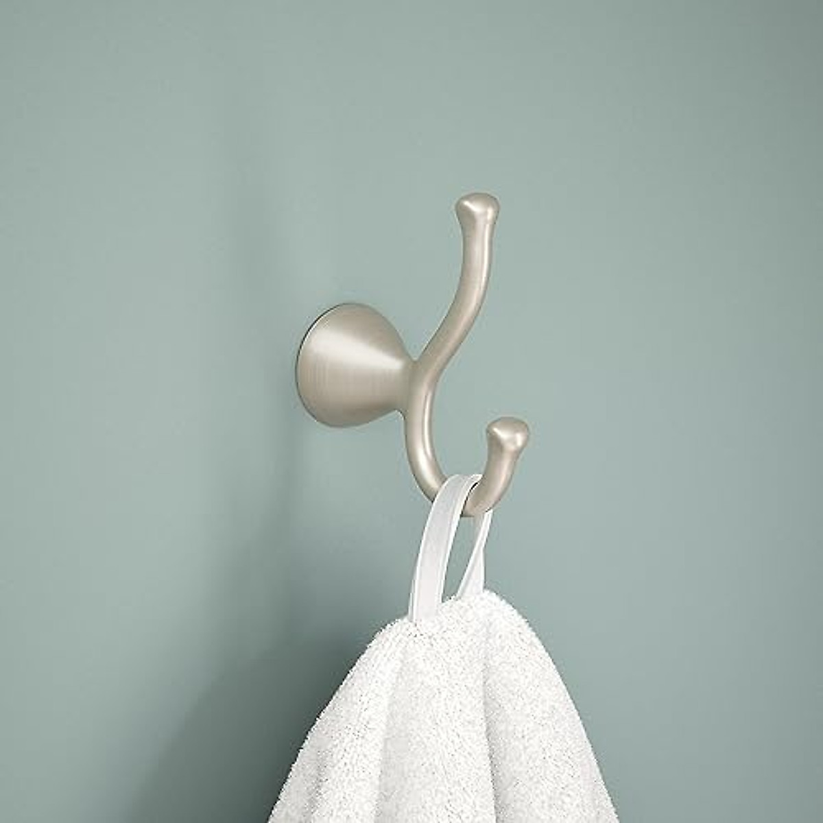 Delta ARV35-DN Arvo Double Towel Hook Bath Hardware Accessory in Brushed Nickel