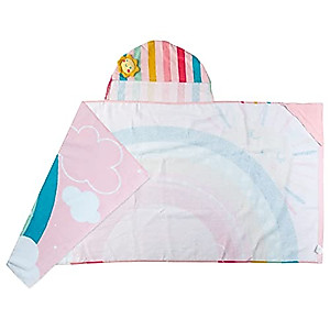 Stephen Joseph, Kids Hooded Bath Beach Towel, Girls and Boys Towel, Swim Pool Cover Up Super Absorbent Cute Characters, Rainbow