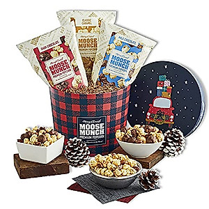 Moose Munch Premium Popcorn Holiday Drum by Harry & David
