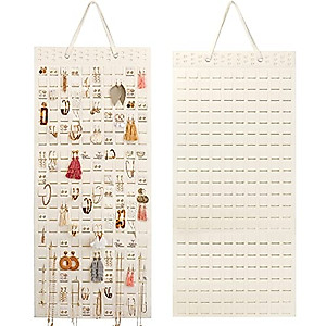Resovo Extra Large Earring Organizer, Up to 420 Pairs Earring Holder, Earring Hanger Wall Mount Earring Organizer for Earrings, Hanging Earring Jewelry Organizer for Women Girls