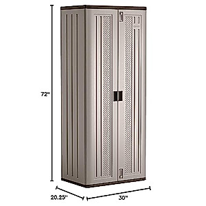 Suncast BMC7200 Storage Cabinet, Platinum