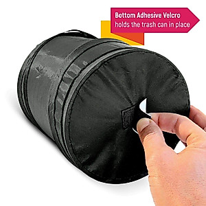 Mavoro Car Trash Can, Portable Garbage Bin, Collapsible Pop-up Water Proof Bag, Waste Basket Bin, Rubbish Bin (1 Gallon, 1 Pack)