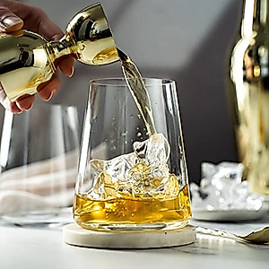 Premium Highball Drinking Glasses Set of 4, 17oz - Ideal Father's Day Gift - High-Quality German-Made, Durable, Elegant Glassware - Perfect for Cocktails, Water, Juice - Sleek European Style Tumblers