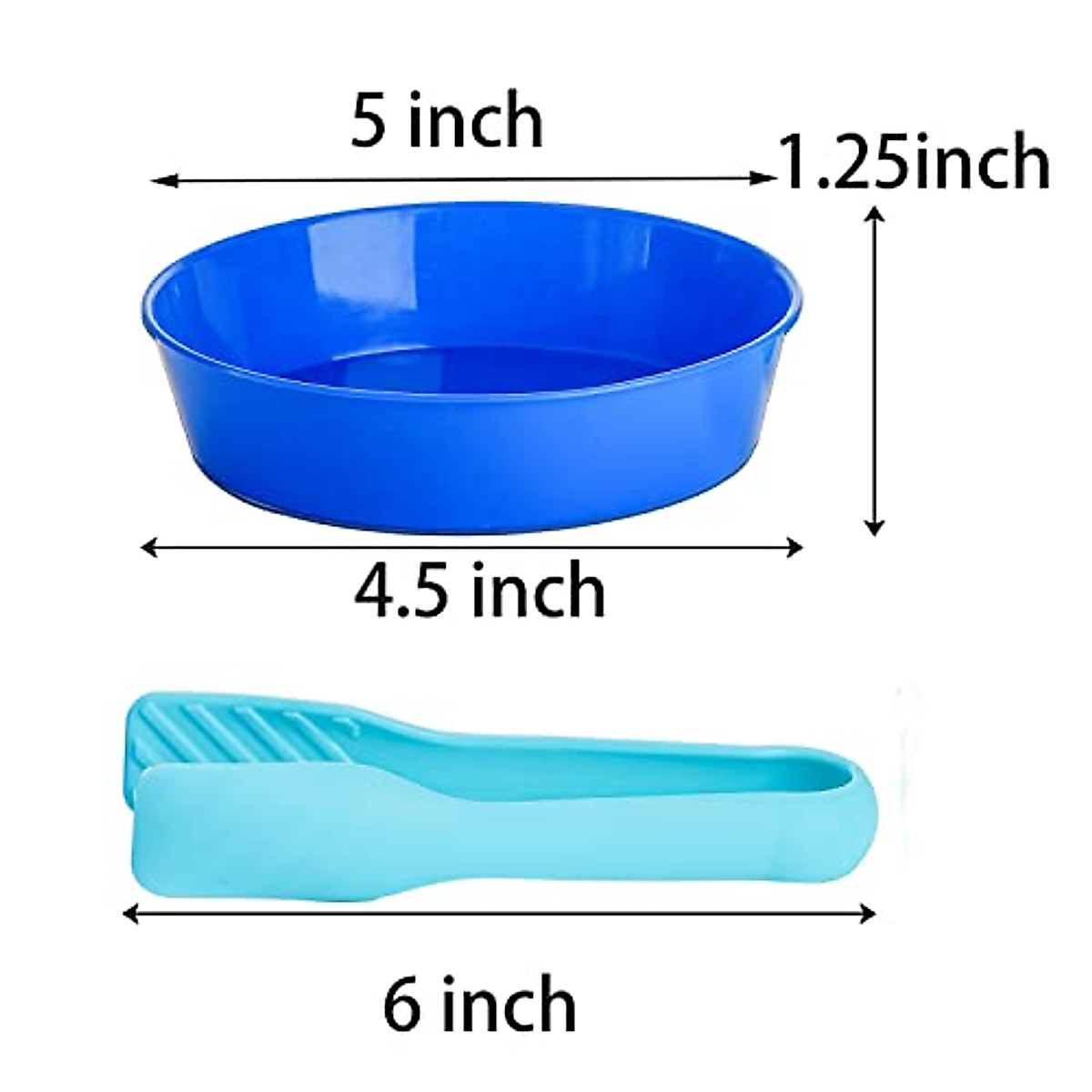 TOPZEA Set of 25 Pack Sorting Bowls and Tweezers, Plastic Classifying Counting Bowls Tweezers for Fine Motor, Early Education, Color Sorting Bowls Fine Motor Tweezers Preschool Educational Toys