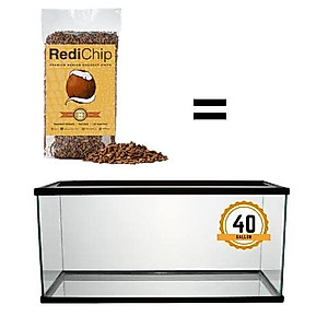 RediChip Coconut Chip Substrate for Reptiles 36 Quart Loose Medium Sized Coconut Husk Chip Reptile Bedding for Snakes, Tortoises, Geckos, Frogs, or Lizard Terrarium Tanks…