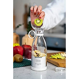 Blendnow Personal Size Blender, Portable Blender for Shakes and Smoothies, USB Rechargeable Blender, Travel Blender, Gift, Fresh Juice Blender with Stainless Steel 4 Blades, 350 ML (White)