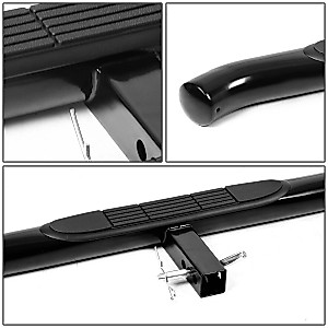 Auto Dynasty Universal 37 Inches x 3.25 Inches Black Coated Tow Hitch Step Bar Board for 2 Inches Receiver Pickup Truck SUV Trailer