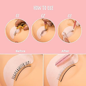 LLBA 60ML Eyelash Extension Cleanser - Lash Shampoo for Lash Extensions, Lash Bath for Dry & Sensitive Skin, Removes All Make-Up Including Waterproof Make-Up
