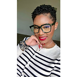 VISOONE Rectangle TR90 Blue Light Blocking Glasses Computer Eyewear with Preppy Look for Women and Men Cougar