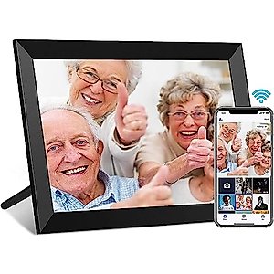 Apofial Digital Picture Frame 10.1 Inch WiFi Digital Photo Frame,1280 * 800 HD IPS Touch Screen Smart Cloud Photo Frame, to Share Photos Or Videos Remotely Via APP Email (Black)