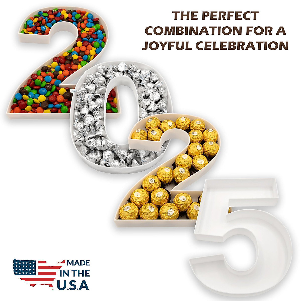 10" Reusable Plastic Box Form Tray Display for Treats, Charcuterie, Cake Pop, Candy, Charcuterie Box, Custom Charcuterie Letters Fillable - Reusable Letter Box - (White Plastic, A)