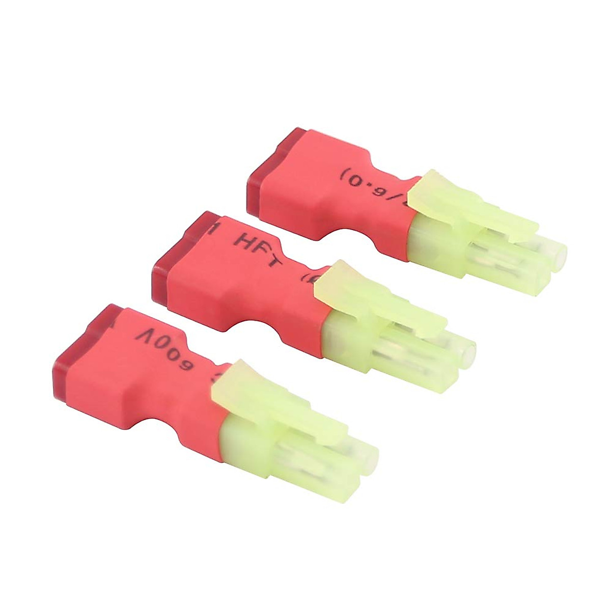 BDHI 3pcs Compatible with Micro Mini Tamiya Male(Reversed) to T-Plug Style Female Adapter for Airsoft(B105-3)