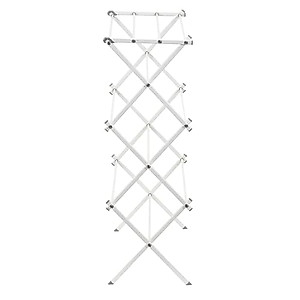 Household Essentials 5119-1 Indoor Metal Clothes Drying Rack for Laundry, 15", White/White