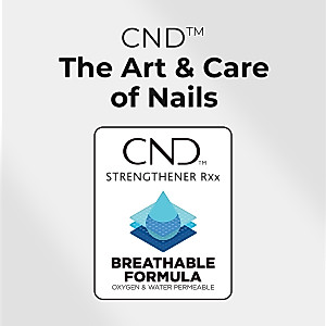 CND™ Strengthener RXx, Nail Strengthener for Tougher, Stronger Nails & Protection for Thin Nails, 0.5 Fl Oz (Pack of 1)