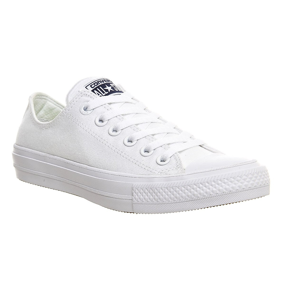 Converse Mens Chuck Taylor All Star Low II White Sneaker - 4 Men - 6 Women