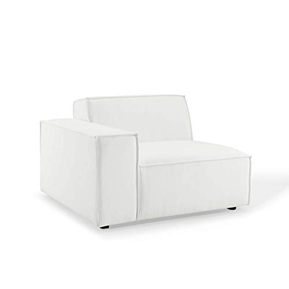 Modway Restore 6-Piece Upholstered Sectional Sofa in White