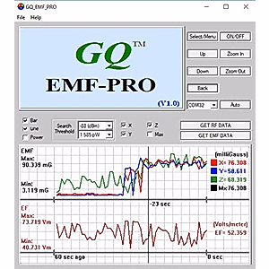 GQ Ghost Meter Ghost Detector Ghost Hunting 3-in-1 EMF-360 Multi-Field EMF Meter RF Detector Sensor