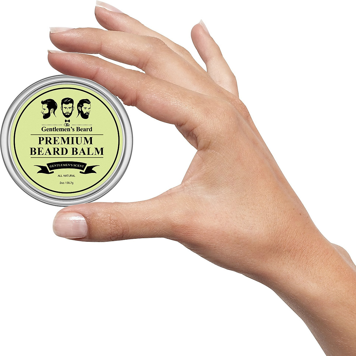 The Gentlemen's Beard Premium Beard Balm - Gentlemen’s Scent - Leave-in Conditioner & Softener - All Natural - Styles, Strengthens, Thickens & Softens Promoting Healthier Beard & Mustache Growth