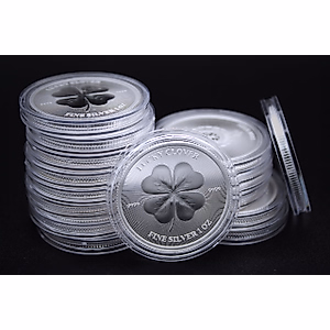 2023-1 oz Silver Lucky Clover Coin Brilliant Uncirculated (in Capsule) with Certificate of Authenticity $2 Seller BU