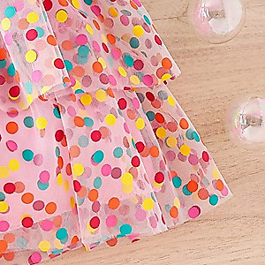 Toddler Baby Girls Summer Fairy Romper Dress Suspender Tutu Tulle Princess Romper Dresses Sundress Clothes Outfit (as1, Age, 3_Years, 4_Years) Pink