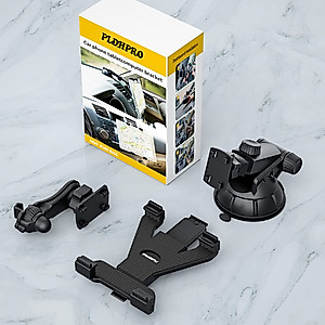 PLDHPRO Tablet Holder Car Mount for All 6"-11" Apple iPad Samsung Galaxy Tab Tablet, Tablet Holder for Car Dashboard Air Vent Windshield iPad Suction Cup Mount, Adjustable Car Tablet Holder for Driver