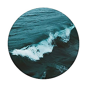 Blue Ocean Waves PopSockets Swappable PopGrip