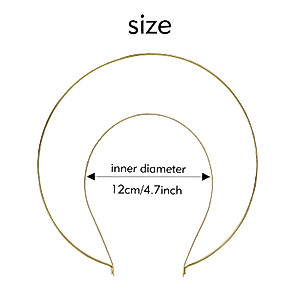 Lawie 6 Pack 2 Layer Metal Gold Queen Goddess Angel Halo Crown Headband Hairbands Tiara Hair Hoops DIY Craft Bands Wedding Bridal Headpieces Prom Halloween Party Cosplay Costume Hair Accessories