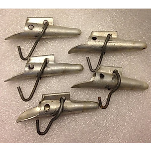Vintage Maple Sap Spiles, Metal Maple Syrup Taps w/hooks (5-PACK)