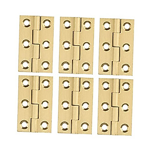 Housoutil 12 PCS Heavy Duty Hinges Door Hinges Spring Hinge Cabinet Hinges Brass Hinges Bearing Cabinet Hinge Hinges for Door Interior Hinges Wooden Box Silent Door Jewelry Box Copper Door