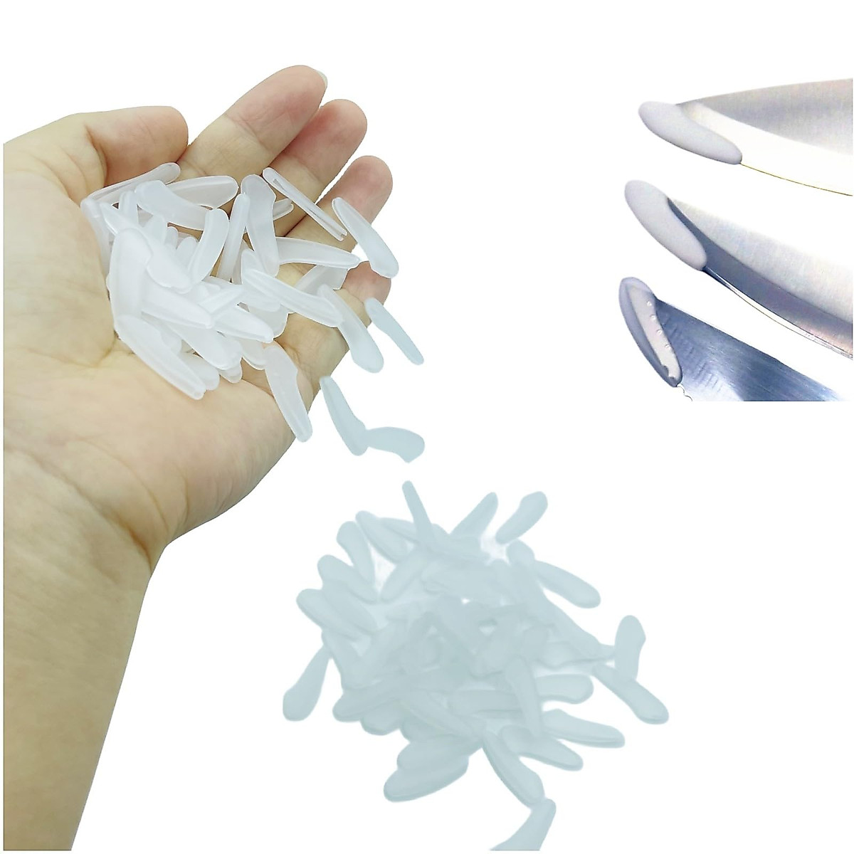 100pcs Knife Tip Sleeve knife Point Cover Knifehead Guard Kitchen knife Scratch-resistant Protecter Knife Edge Guard Prevent injuries （from USA,4-8 Working days Delivery）